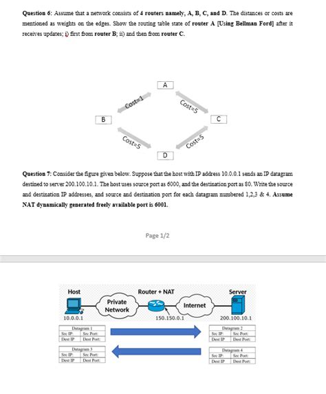 Solved Question 6 Assume That A Network Consists Of 4