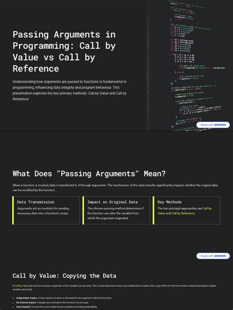 Passing Arguments In Programming Call By Value Vs Call By Reference