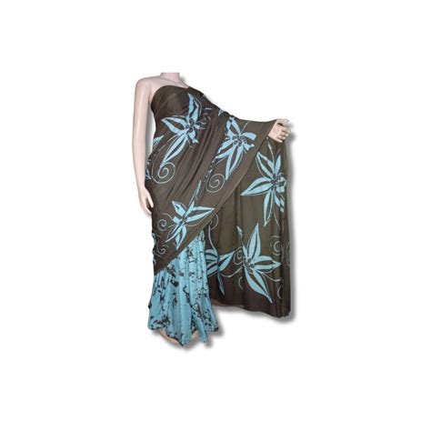 Handmade Batik Saree බතික් සාරි Ranwage