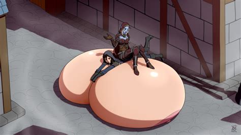 Rule 34 2girls Banshee Warcraft Blizzard Entertainment Breast