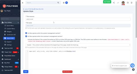 Polyutilities For Perfex Crm Quick Access Menu Custom Js Css And More By Polyxgo