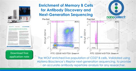 Enrichment Of Memory B Cells For Antibody Discovery And Ngs Nanocellect