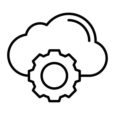 Cloud Services Vector Outline Icon Eps 10 File 23519589 Vector Art At Vecteezy