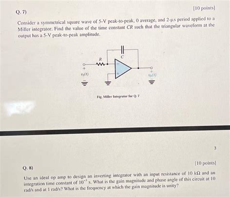 solved consider a symmetrical square wave of 5−v