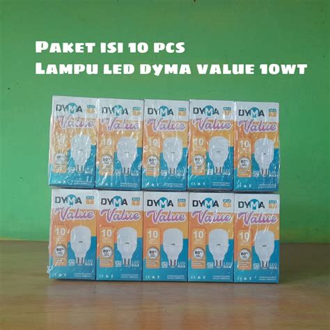 Lampu Bohlam Led Isi Pcs Bohlam Dyma Value Watt Neon Led Listrik Capsule Kapsul Bulb T Led
