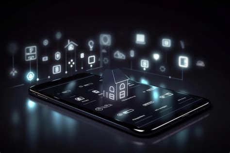 Premium Photo Smart Home Controlled Smartphone Internet Of Things Technology Of Home