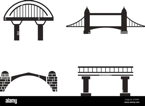 Bridge Icon Vector Illustration Logo Design Stock Vector Image And Art