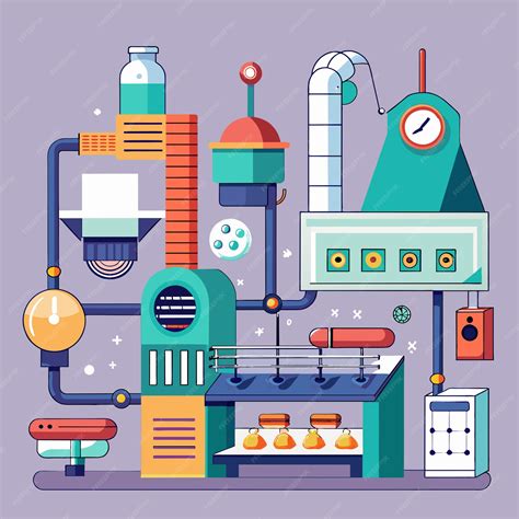 Premium Vector A Detailed Illustration Of A Machine With A Clock On It Showcasing Vibrant