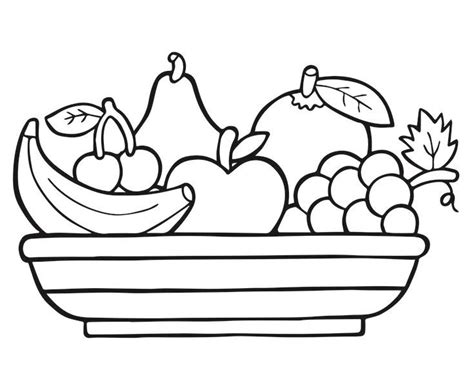 Frutas Para Imprimir Y Colorear