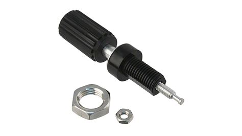 111 0103 001 Cinch Connectors 15a Black Binding Post With Brass