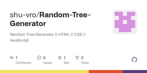 Github Shu Vrorandom Tree Generator Random Tree Generator Html Css Javascript