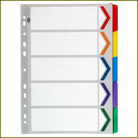 Downloadable Editable Printable Divider Tabs Template This Printable Sticky Tab Help You To Get