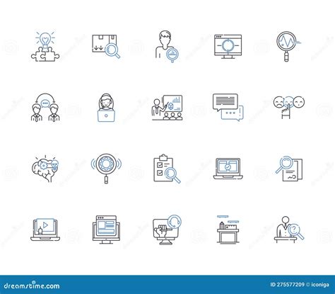 Push And Pull Line Icons Collection Tugging Wrestling Dragging Heave Traction Shove Jerk