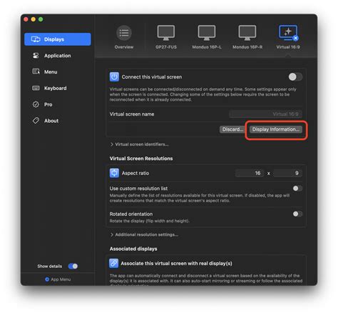 Make Remembered Display Information Available Under Display Information For Disconnected