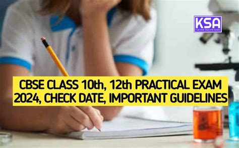 Cbse Class 10th 12th Practical Exam 2024 Check Date Important Guidelines