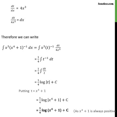 Misc 16 Integrate E3 Log X X4 1 1 Class 12 Cbse Miscellaneou