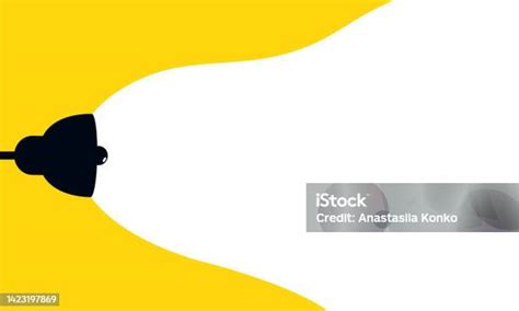 램프 조명 벡터 광고 포스터 일러스트 레이 션과 텍스트를위한 복사 공간 배너 배경 또는 벽지를위한 평면 스타일 템플릿 예술에 대한 스톡 벡터 아트 및 기타 이미지 Istock