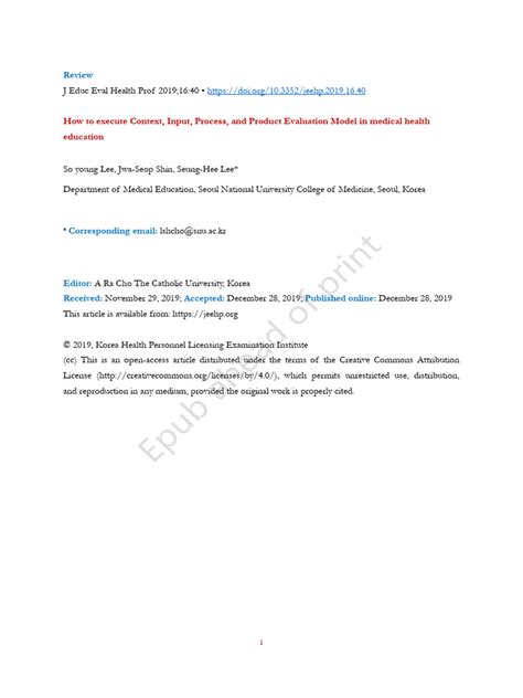 How To Execute Context Input Process And Product E Pdf Evaluation Decision Making