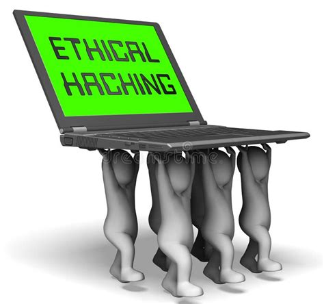 Ethical Hacker Tracking Server Vulnerability 3d Rendering Stock Illustration Illustration Of