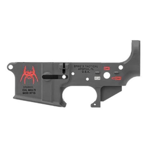 Spikes Tactical Spider Lower Semi Automatic 223 Remington Duck