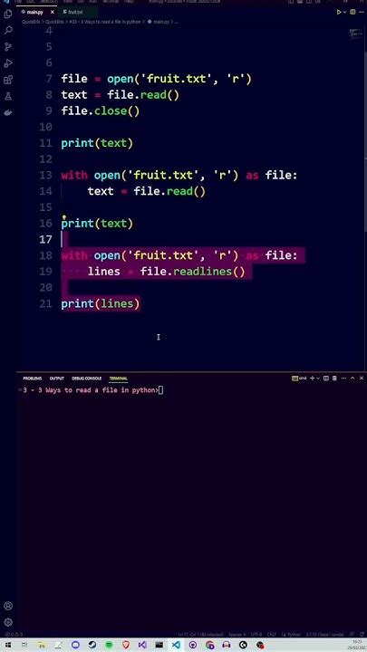 3 Methods For Reading Files In Python Youtube