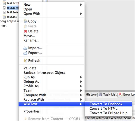 mylyn incubator wikitext releasereview eclipsepedia