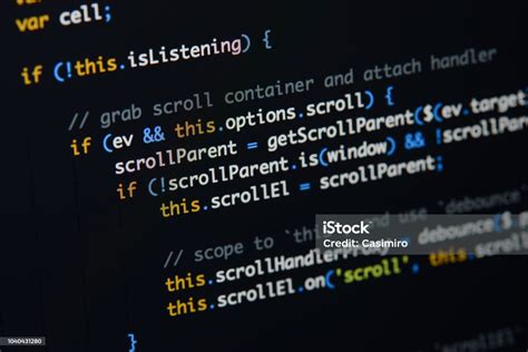 실제 자바 스크립트 코드 화면을 개발입니다 프로그래밍 워크플로 추상 알고리즘 개념입니다 근접 촬영의 자바 스크립트와 Html
