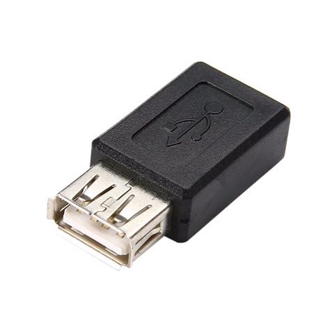 Pc Usb Type A Female To Micro Usb Type B Pin Female Data Convertor Adapter Supports