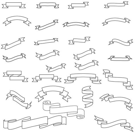 Banner Outline Vector Art Icons And Graphics For Free Download