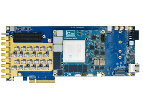 adc and dac pcie card powered by rfsoc iwave systems