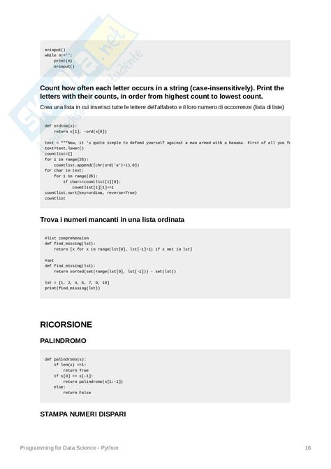 Esercizi Con Soluzioni In Python Programming For Data Science