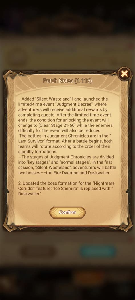 new patch notes v1 116 r afkarena