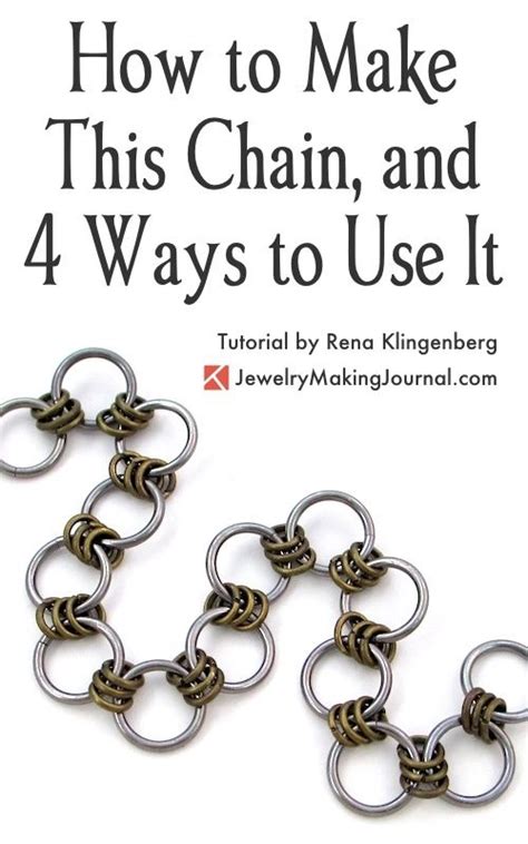How To Make A Chain Tutorial And Four Ways To Use It Jewelry Making Journal