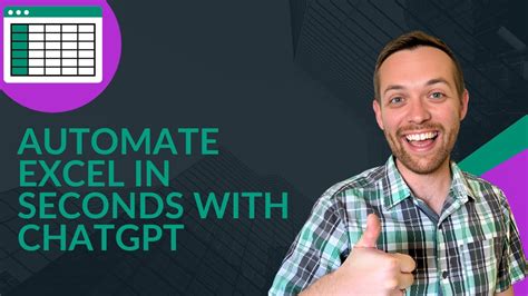 Automate Excel In Seconds With Chatgpt Youtube