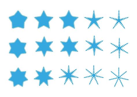 Premium Vector Set Of Snowflake Vector Images