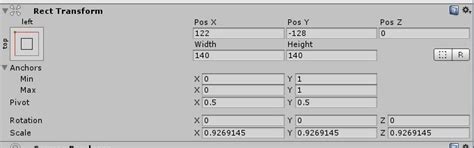 Anchor Widget Not Showing Up In Rect Transform Inspector Unity Engine