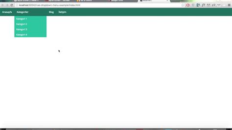 Css Ile Açılır Dropdown Menü Yapımı Youtube