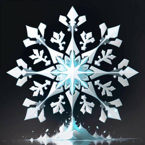 Premium Ai Image Snowflake Icon