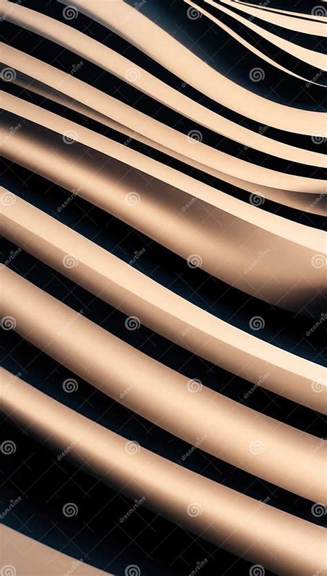 Sinuous Grayscale Pattern Resembling Topography Stock Illustration