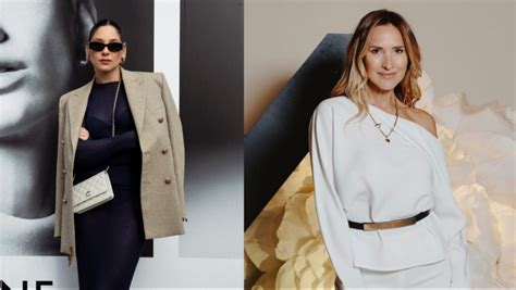 kel calderón y angélica castro posan con looks similares en gala de