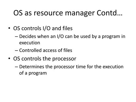 Operating System Objectives And Functions D Ppt