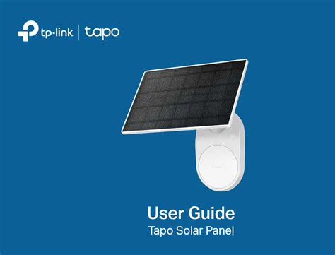 Tapo A201 Solar Panel User Guide