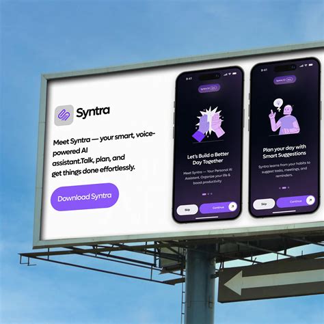 Syntra Ai Powered Assistant Mobile App Ui Design Behance