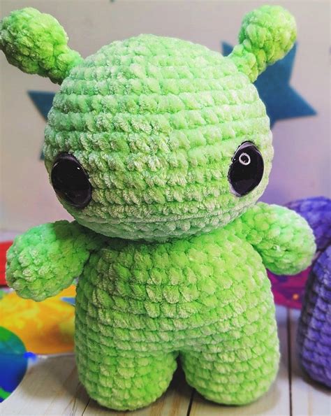 Space Alien Crochet Pattern Crochet Alien Pattern Amigurumi Alien