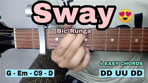 Sway Bic Runga Easy Guitar Tutorial 4 Easy Chords Youtube
