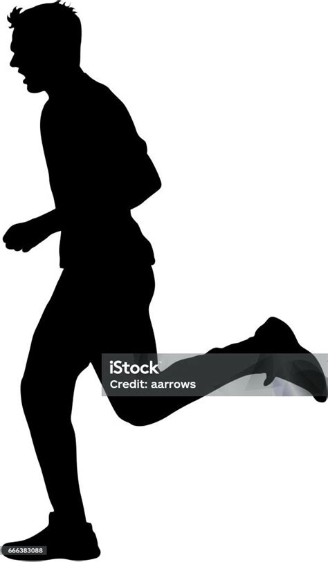 실루엣 주자 스 프린트 남자입니다 벡터 일러스트 레이 션 1위에 대한 스톡 벡터 아트 및 기타 이미지 1위 거리 경기 스포츠 Istock