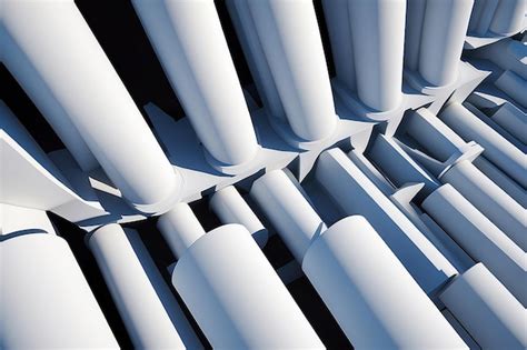 Premium Photo Rows Of Three Dimensional Columns Stock Illustration