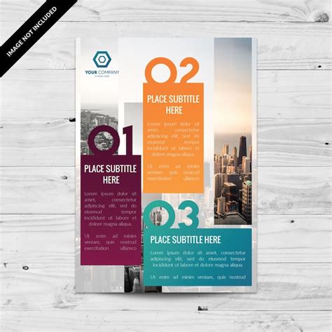 Free Vector Business Flyer With Numbers