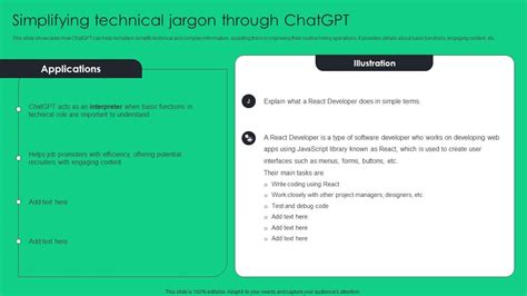 Simplifying Technical Jargon Through Chatgpt Unlocking Potential Of