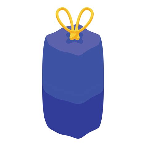 Blue Trash Sack Icon Isometric Vector Garbage Bin 15032773 Vector Art At Vecteezy